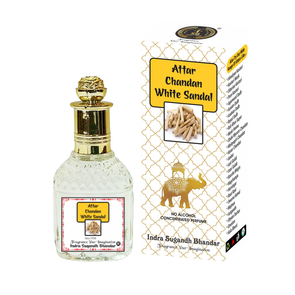 White Sandal|Chandan 25ml Rollon Pack – Indra Sugandh Bhandar