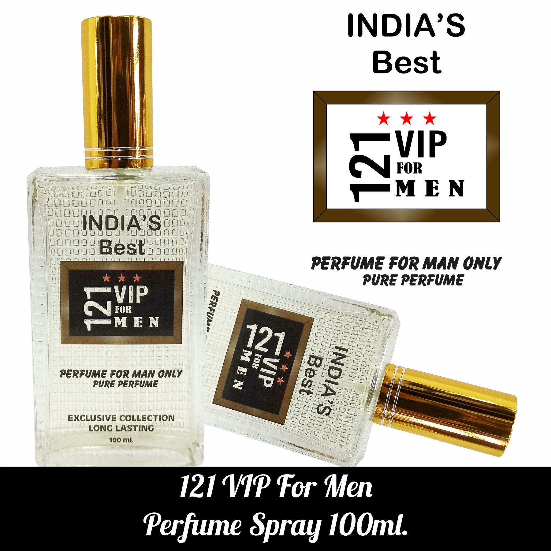 Perfume For Men 121 VIP For Men Only 100 ML Spray Pack – Indra Sugandh ...