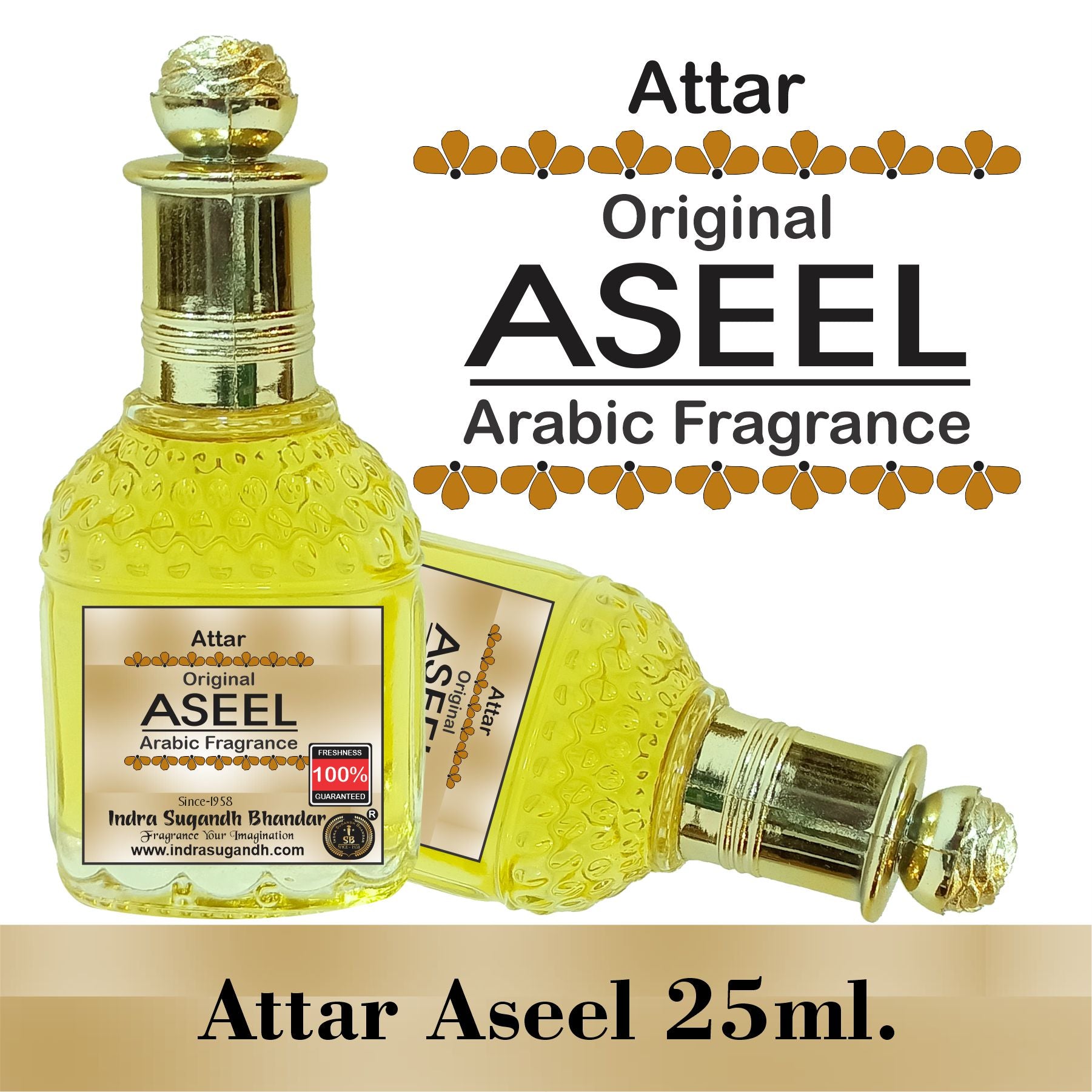 Original Aseel 25ml Rollon Pack – Indra Sugandh Bhandar