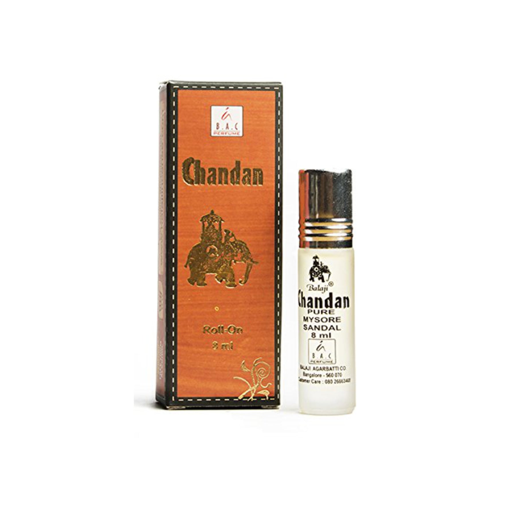 Balaji Chandan Pure Mysore Sandal Roll-on Attar Perfume 8ml – Indra ...