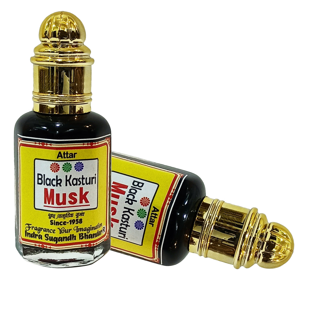 Real Black Musk 12ml Rollon Pack – Indra Sugandh Bhandar