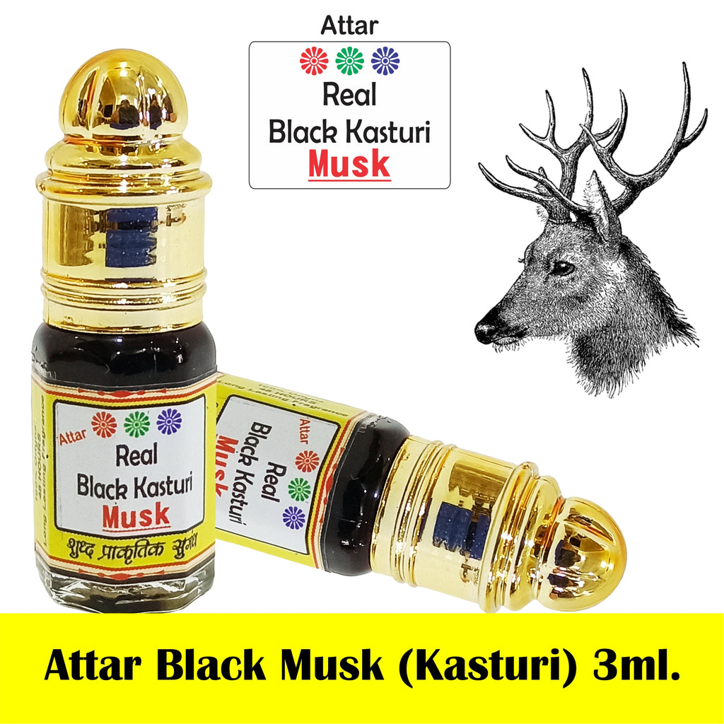 Real Black Musk For Men 3ml Rollon Pack – Indra Sugandh Bhandar