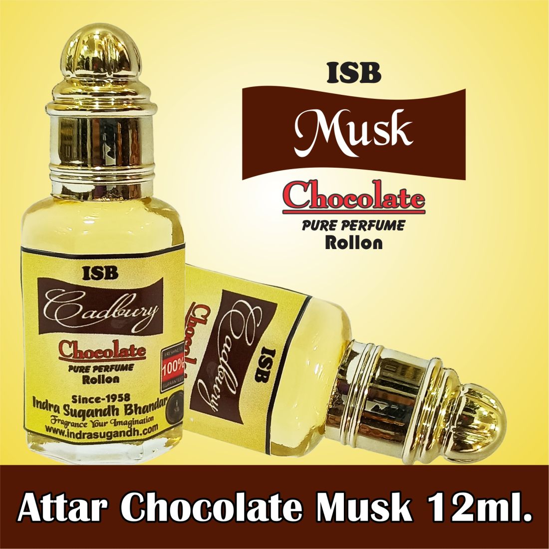 Chocolate For Choco Musk Lovers 12ml Rollon Pack – Indra Sugandh Bhandar