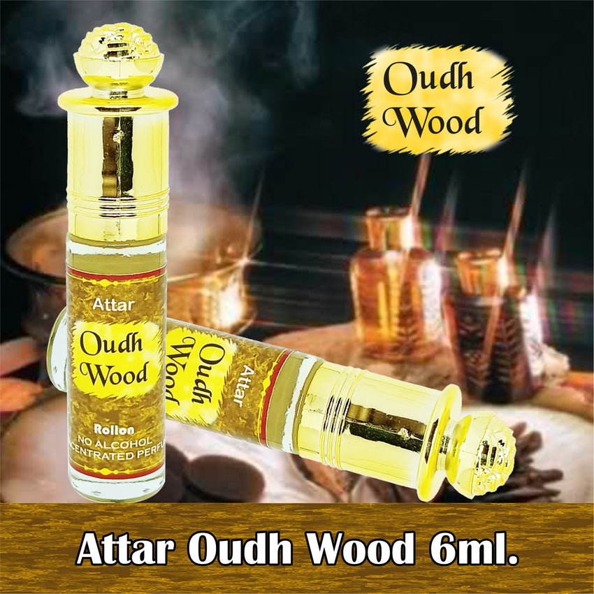 Oudh Wood 6ml Rollon Pack – Indra Sugandh Bhandar