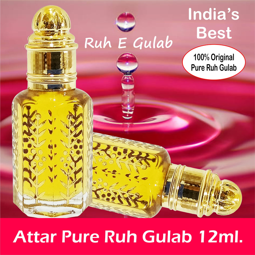 Natural Series Pure Ruh E Gulab Oil 12ml Rollon Fancy Pack – Indra ...