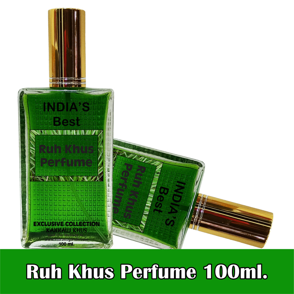 Perfume For Men and Women Vetiver Ruh-Khus with Green Kannauji Khus Cr – Indra Sugandh Bhandar